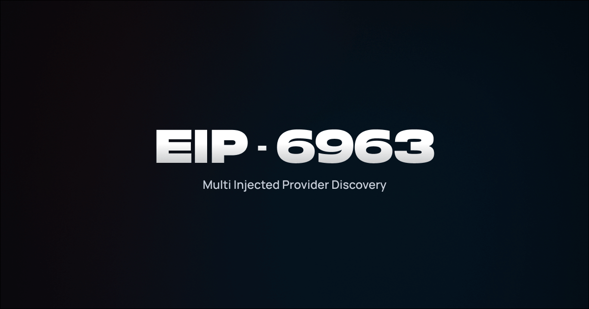 EIP-6963 | Multi Injected Provider Discovery
